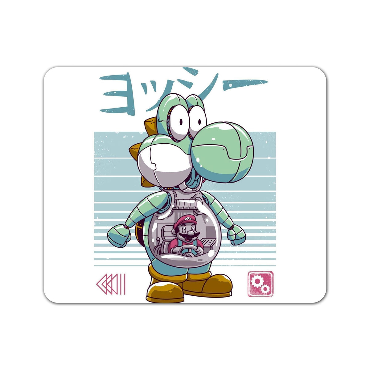Yoshi Bot Mouse Pad - Mousepad | Nurd Tyme — Nurdtyme LLC