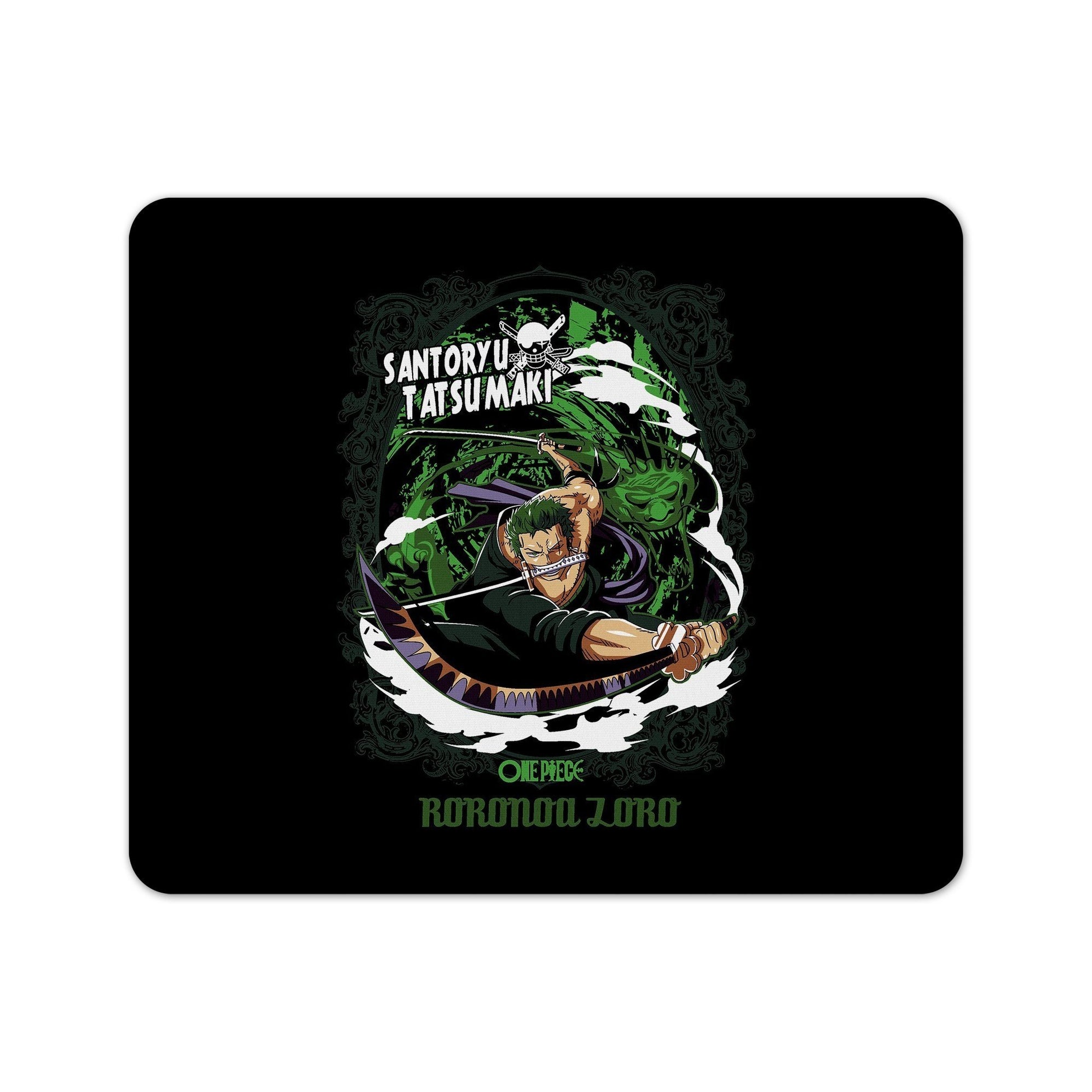 Zoro Santoryuu Anime Mouse Pad - Mousepad | Nurd Tyme — Nurdtyme LLC